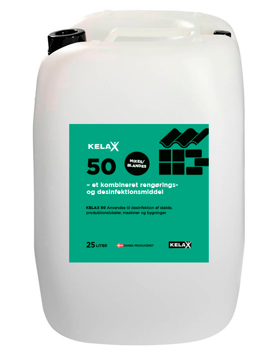 Kelax 50 Desinfektionsmiddel 50% - Algemiddel og desinfektion - Kelax ApS